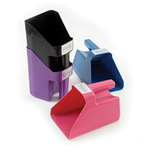 shires plastic feed scoop purple