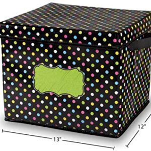 Teacher Created Resources Chalkboard Brights Storage Box - 20766 10.5" x 13" x 12"