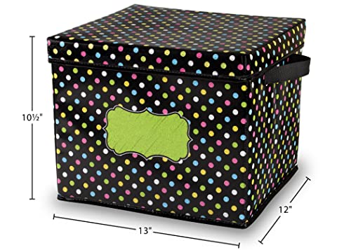 Teacher Created Resources Chalkboard Brights Storage Box - 20766 10.5" x 13" x 12"