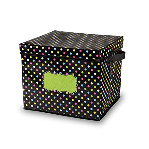 Teacher Created Resources Chalkboard Brights Storage Box - 20766 10.5" x 13" x 12"