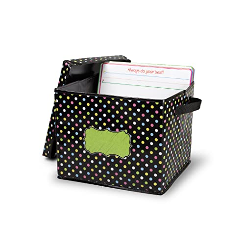 Teacher Created Resources Chalkboard Brights Storage Box - 20766 10.5" x 13" x 12"