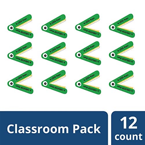 Really Good Stuff Greater Than or Less Than Student Manipulatives - Set of 12 Gators