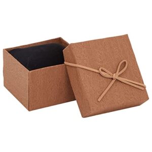 6 Pack Small Gift Boxes with Lids and Velvet Pillow for Jewelry, Presents, Bracelets, Necklaces (3.7 x 3.6 x 2.3 In)