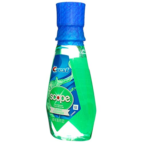 Crest Scope Classic Mouthwash, Original, 16.9 fl oz (2 Pack) (Bundle)