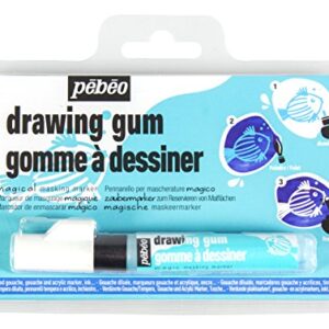 Pebeo MAGIC! Drawing Gum Marker for Kids, Masking Fluid, 4 mm