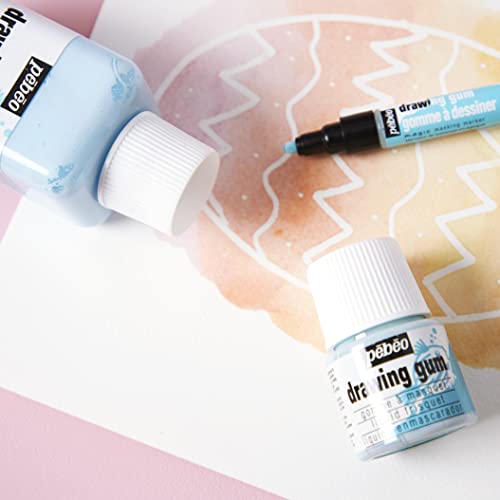 Pebeo MAGIC! Drawing Gum Marker for Kids, Masking Fluid, 4 mm