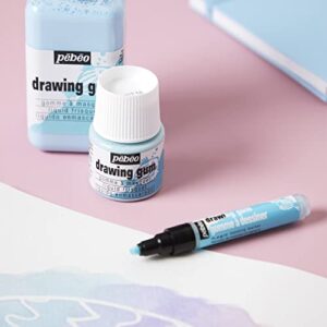 Pebeo MAGIC! Drawing Gum Marker for Kids, Masking Fluid, 4 mm