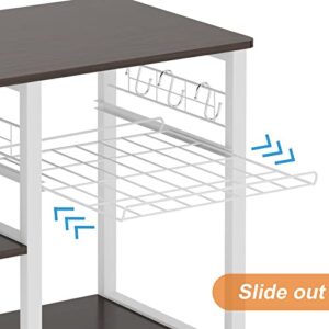 soges 3-Tier Kitchen Baker's Rack Utility Microwave Oven Stand Storage Cart Workstation Shelf, W5s-B