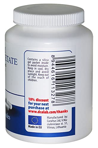 DCA - Sodium Dichloroacetate 333mg - Purity >99.9%, Made in Europe, by DCA-LAB, Certificate of Analysis Included, Tested in a Certified Laboratory, 180 Capsules