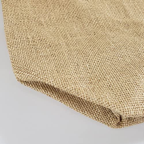 Large Reusable Jute Tote Bags Burlap Totes with Cotton Handles and Interior Lining Beach, Pool, Shopping 22" x 16" x 6" Natural