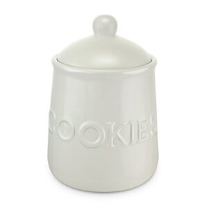 kovot ceramic classic cookie jar and air-sealed lid | measures: 6 1/4" l x 6 1/4" w x 8 1/2" h