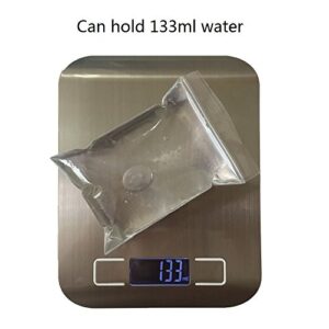 3''x 4'', (Pack of 100) Small Clear Poly Zipper Bags Reclosable Zipper lock Storage Plastic Bags for Jewelry, Gift Card, Halloween Candy