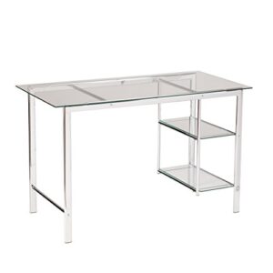 SEI Furniture Oslo Writing Desk, Chrome