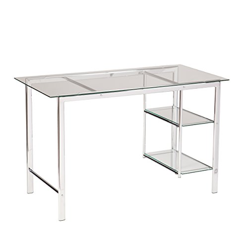 SEI Furniture Oslo Writing Desk, Chrome