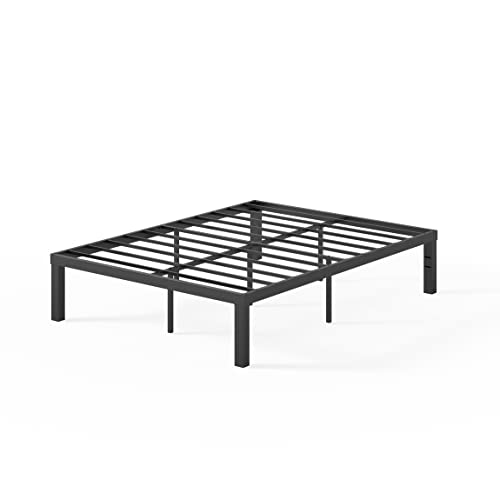 ZINUS Luis 16 Inch QuickLock Metal Platform Bed Frame / Mattress Foundation with Steel Slat Support / No Box Spring Needed / Easy Assembly, Queen