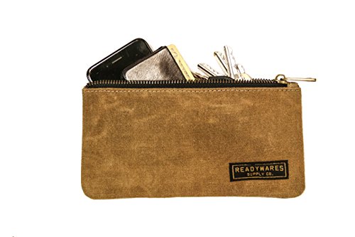 Readywares Waxed Canvas Pencil Case/Pencil Bag/Pencil Pouch, Rugged and Durable, Water Resistant, 8.5" x 4" (Set of 4)