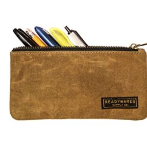 Readywares Waxed Canvas Pencil Case/Pencil Bag/Pencil Pouch, Rugged and Durable, Water Resistant, 8.5" x 4" (Set of 4)