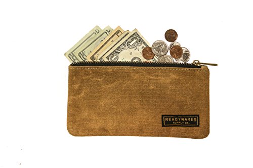 Readywares Waxed Canvas Pencil Case/Pencil Bag/Pencil Pouch, Rugged and Durable, Water Resistant, 8.5" x 4" (Set of 4)