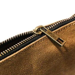 Readywares Waxed Canvas Pencil Case/Pencil Bag/Pencil Pouch, Rugged and Durable, Water Resistant, 8.5" x 4" (Set of 4)