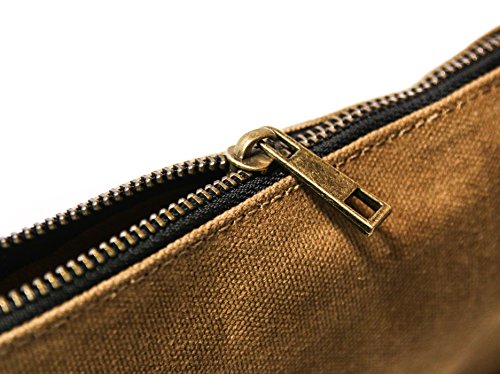 Readywares Waxed Canvas Pencil Case/Pencil Bag/Pencil Pouch, Rugged and Durable, Water Resistant, 8.5" x 4" (Set of 4)