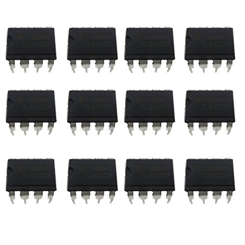 12PCS TL072 TL072CP DIP-8 Dual Low-Noise General-Purpose Operational Amplifier