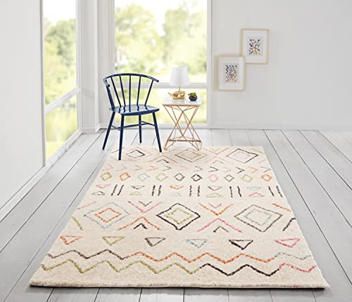 Novogratz by Momeni Bungalow Collection Wes Area Rug, 5' X 7'6", Ivory