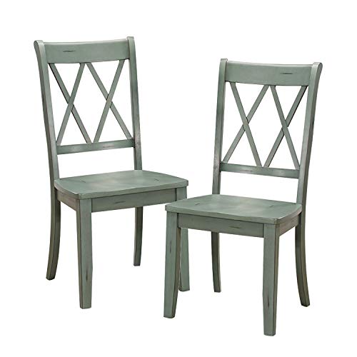 Homelegance Dining Chair (Set of 2), Teal