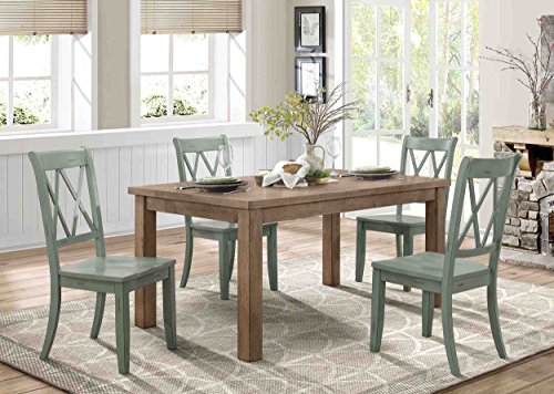 Homelegance Dining Chair (Set of 2), Teal