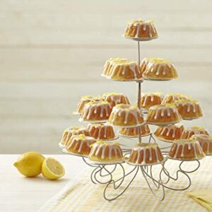 Resulzon Cupcake Stand, 4 Tier 23pcs Cup Holder Reusable Cake Dessert Tower Tree for Family Events or Parties