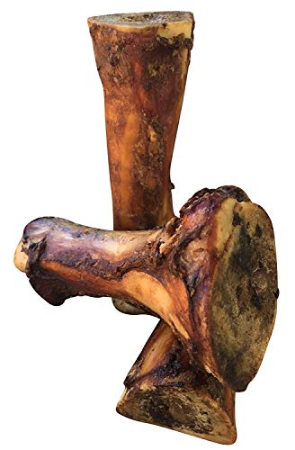 K9 Connoisseur Single Ingredient Dog Bones Made in USA for Large Breed Aggressive Chewers Natural Long Lasting Meaty Mammoth Marrow Filled Champ Bone Chew Treats Best for Dogs Over 50 Pounds 3 Pack