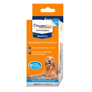 ThunderEase Dog Calming Pheromone Spray | Powered by ADAPTIL | Reduce Anxiety During Travel, Vet Visits and Boarding