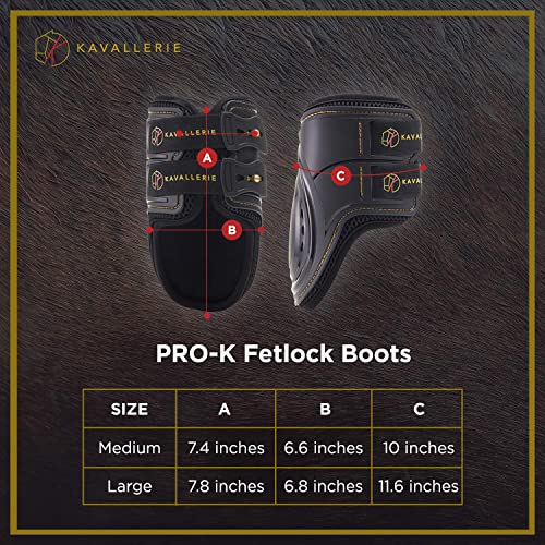 Kavallerie Dressage Horses Boots: Fleece-Lined Faux Leather Woof Brushing Boots for Training, Jumping, Riding, Eventing - Quick Wear for Breathable, Lightweight & Impact-Absorbing Wrap