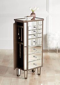 vicenta 40 1/2" high 7-drawer mirrored jewelry armoire