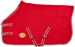 new horse cob pony shetland mini red show travel fleece rug 3'6"-6'9" stable cooler choice of sizes (3'6")…