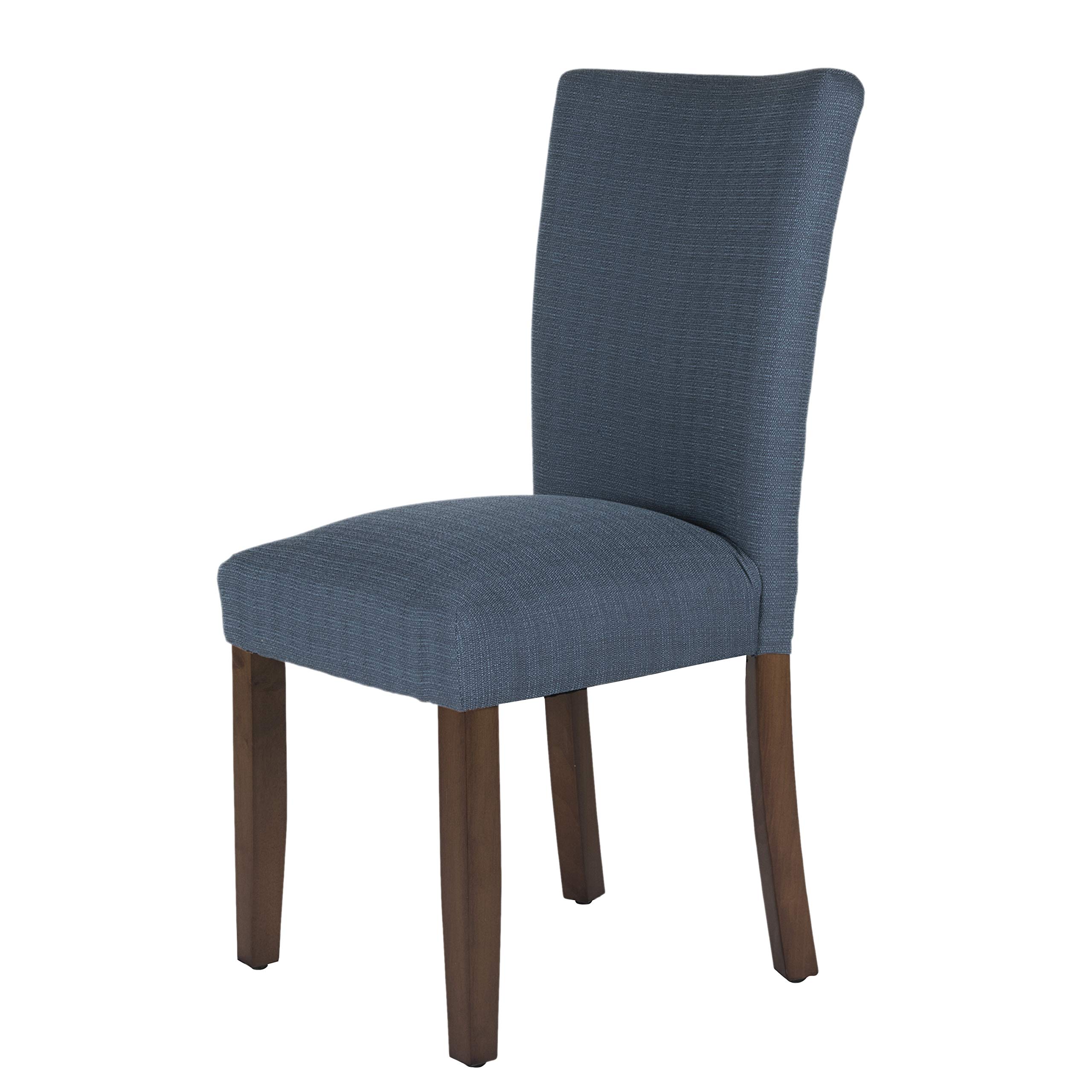 HomePop Parsons Classic Upholstered Accent Dining Chair, Single Pack, Dark Blue