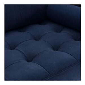 Inmod Matilde Velvet Sofa, Sapphire Blue