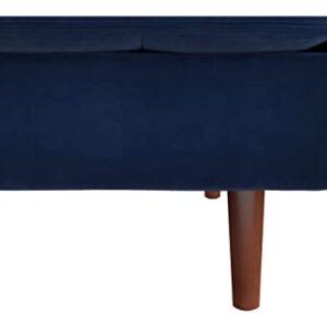 Inmod Matilde Velvet Sofa, Sapphire Blue