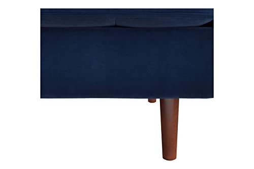 Inmod Matilde Velvet Sofa, Sapphire Blue