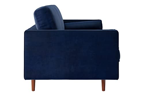 Inmod Matilde Velvet Sofa, Sapphire Blue