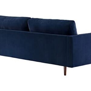 Inmod Matilde Velvet Sofa, Sapphire Blue