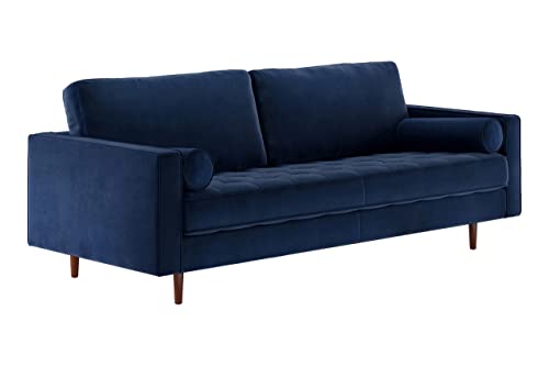 Inmod Matilde Velvet Sofa, Sapphire Blue