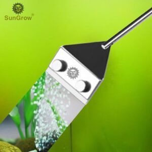 SunGrow Aquarium Glass Cleaner, Long Handheld Tool Cuts Cleaning Time to Half, Keep Hands Dry, Sharp Blade to Remove Thickest Residue, Frequent Tank Maintenance