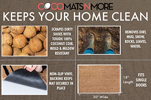 COCO MATS 'N MORE Funny Welcome Mat - SUP (18L x 30W) | Outside Door Mats to Keep Moisture Locked Out for a Clean Home