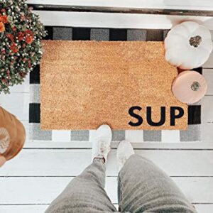 COCO MATS 'N MORE Funny Welcome Mat - SUP (18L x 30W) | Outside Door Mats to Keep Moisture Locked Out for a Clean Home