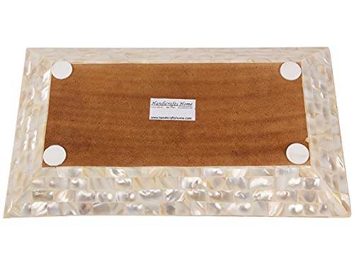 Handicrafts Home Elegant 12"x7"Decorative Coffee Table Perfume Living Room Kitchen Serving Tray for All Occasion's