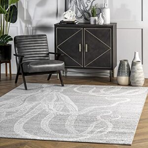 nuloom thomas paul octopus area rug, 5' x 8', grey