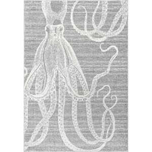 nuLOOM Thomas Paul Octopus Area Rug, 5' x 8', Grey