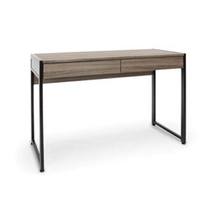 ofm ess collection 2-drawer office desk, driftwood