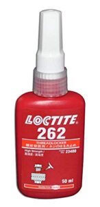 genuine henkel loctite 262 high/med strength torque tension threadlocker - 50 ml