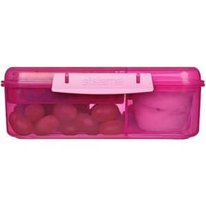 Sistema Collection Bento Lunch Box 6.9 Cup, Assorted Solid Colors/Contrasting Klips